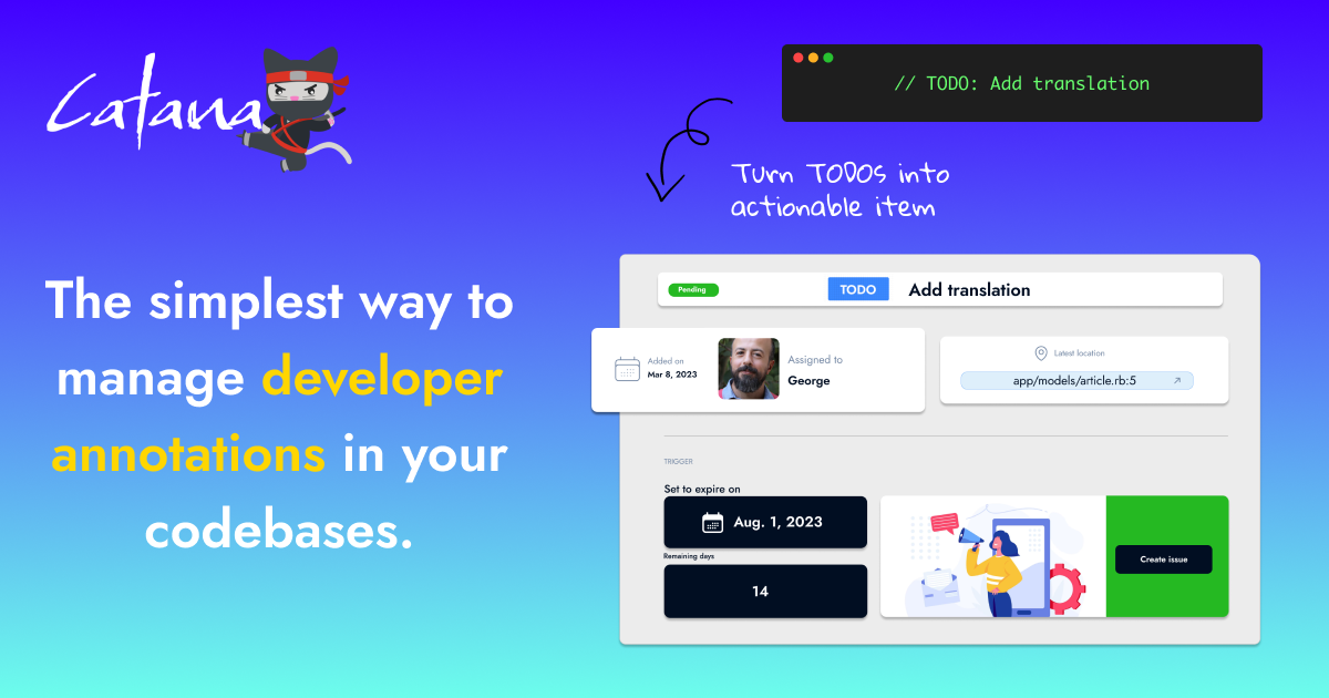 Catana | The simplest way to manage developer annotations